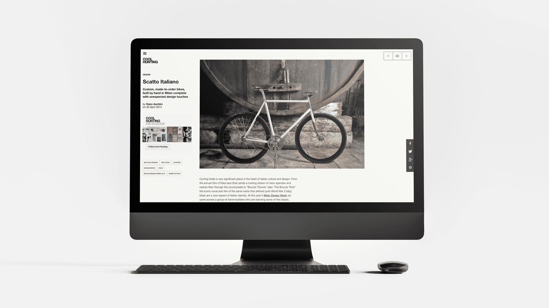 Cool Hunting | Built by hand in Milan complete with unexpected touches.